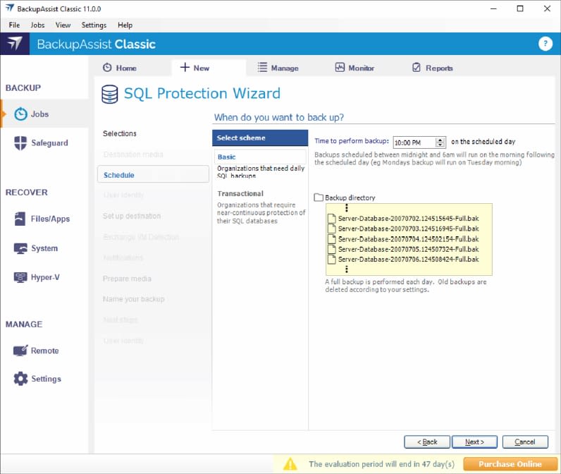Windows Image backup, bare metal & system backups for Windows Server